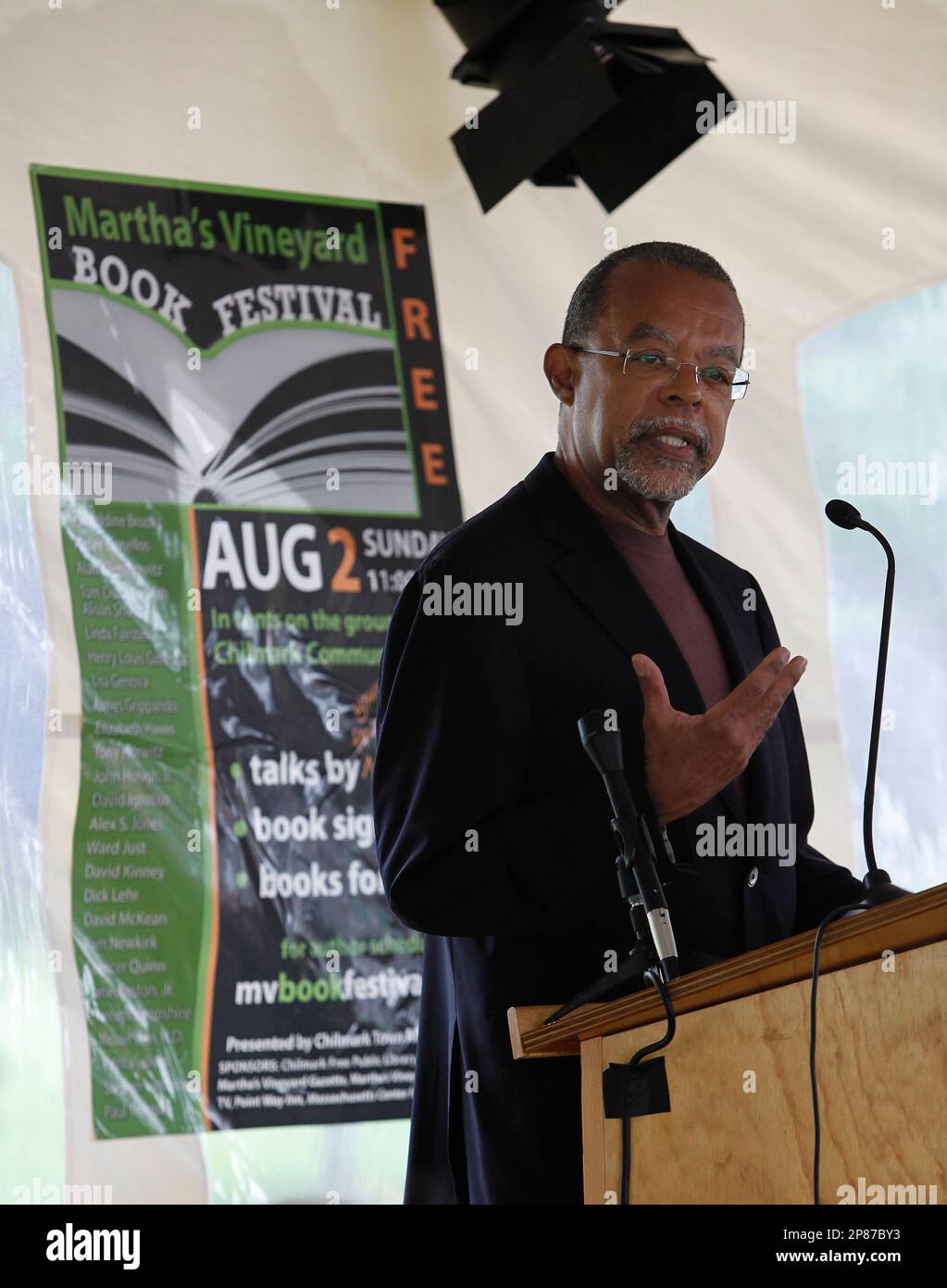 Harvard professor Henry Louis Gates, Jr., speaks during the Martha's ...