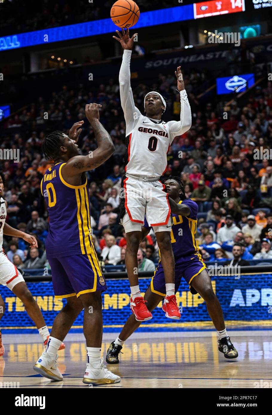 NASHVILLE, TN - MARCH 08: Georgia Bulldogs guard Terry Roberts (0 ...