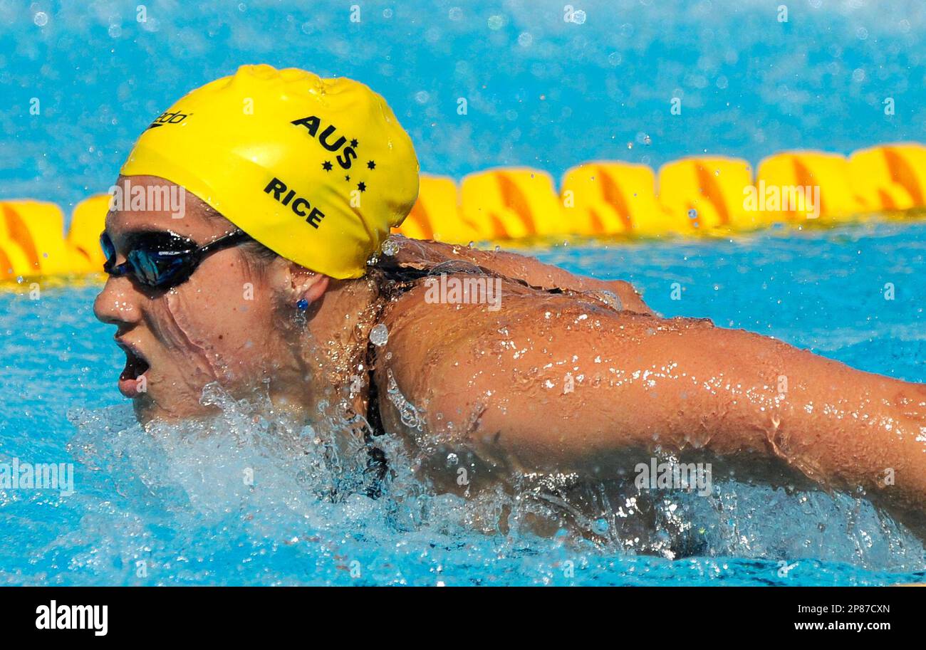 Australia's Stephanie Rice swims in a Women's 400m Individual Medley ...