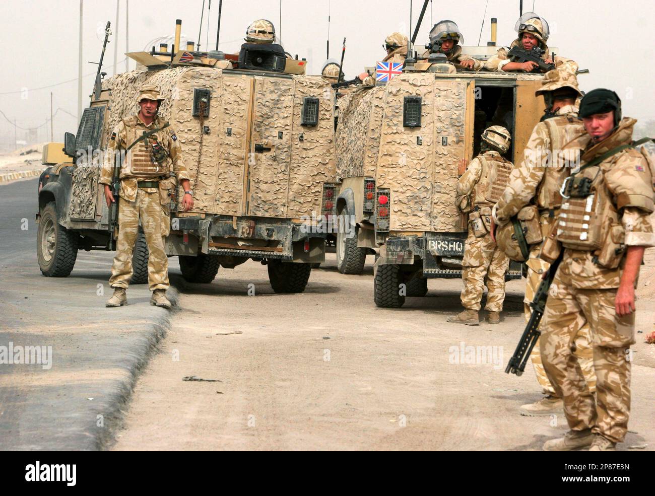 FILE-- In this Oct 22, 2006 file photograph, British troops man a ...