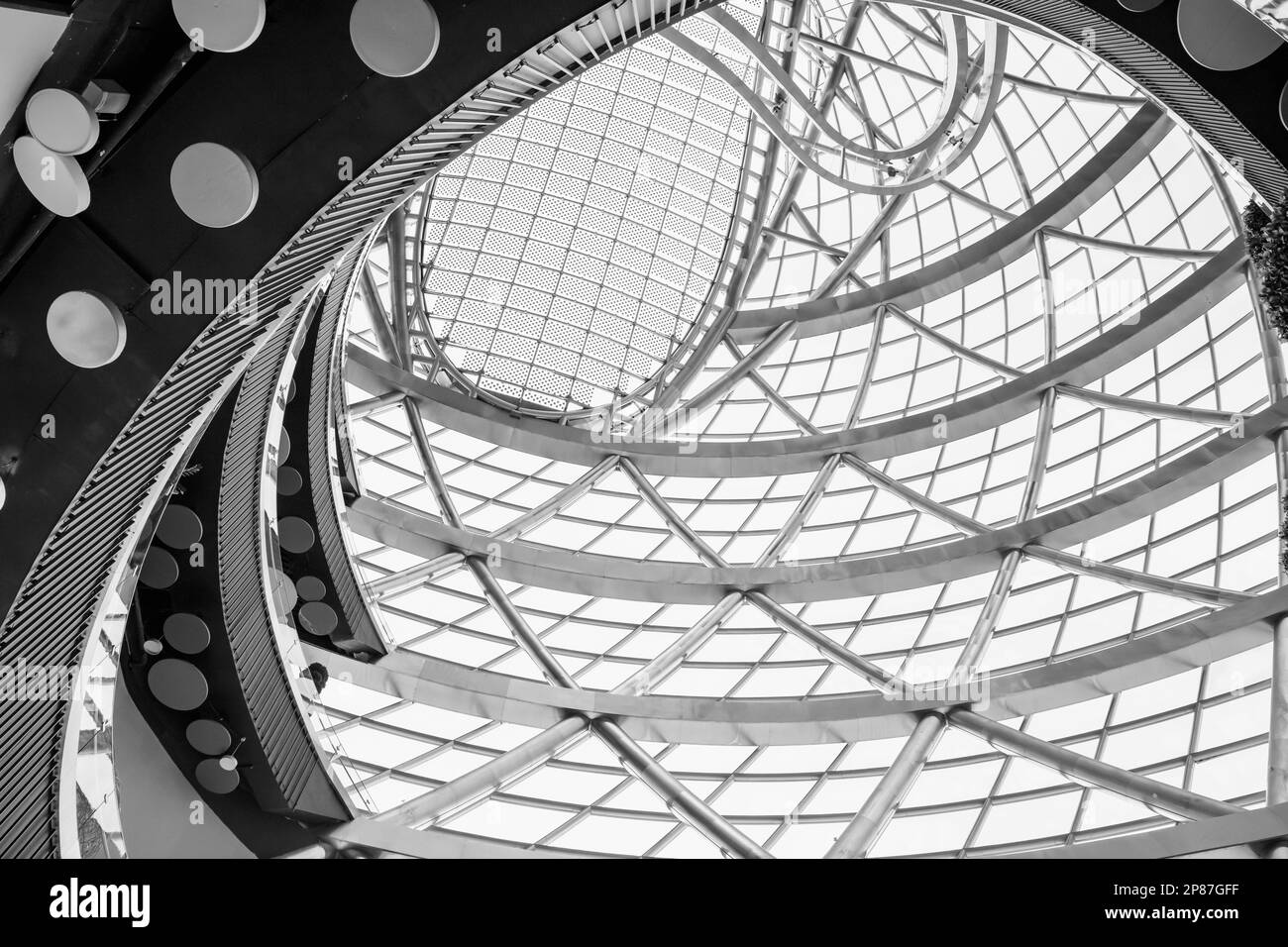 Glass cupola of Nur-Alem sphere in EXPO 2017 Exhibition Area ...