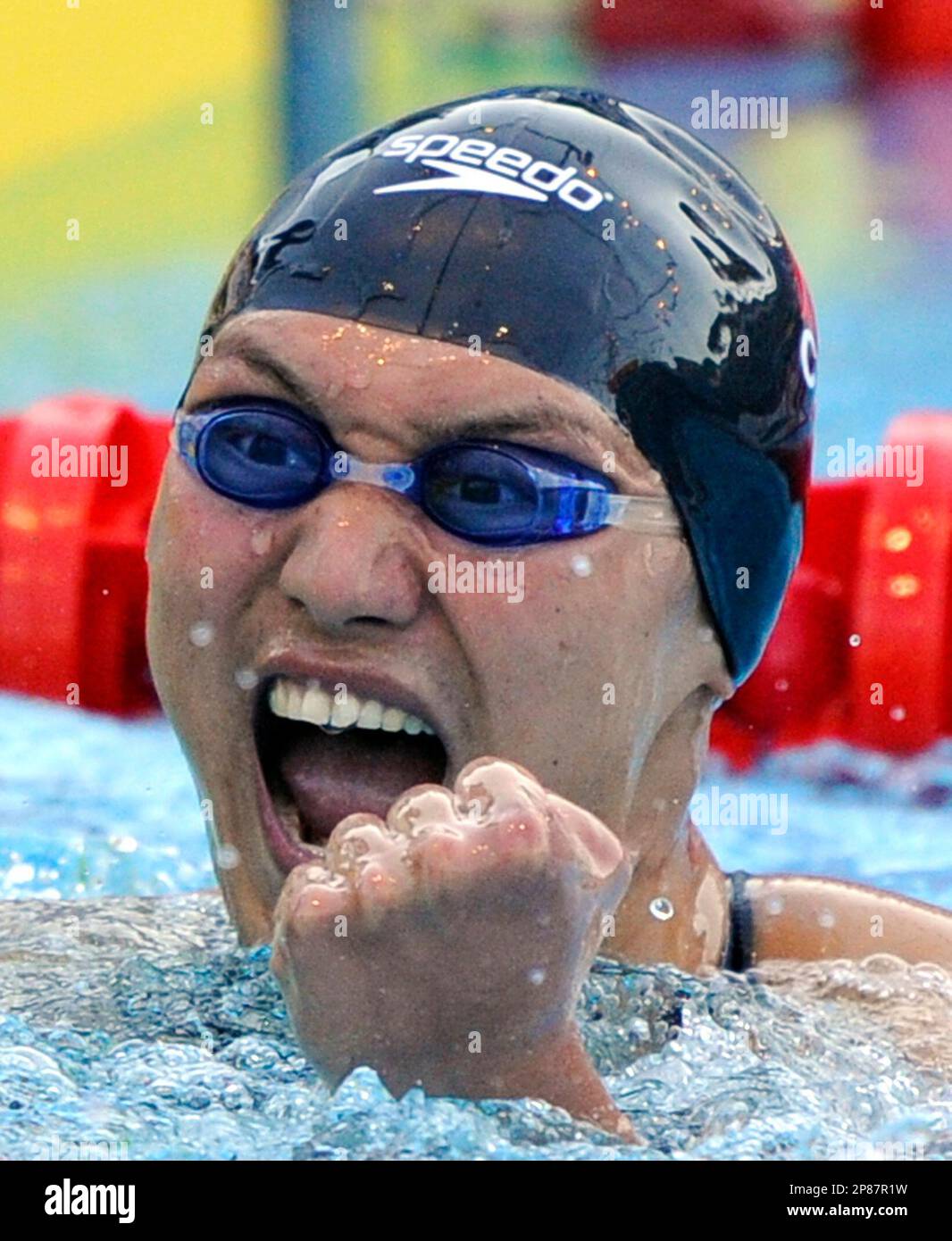 China's Zhang Lin celebrates after winning the gold medal of the Men's ...