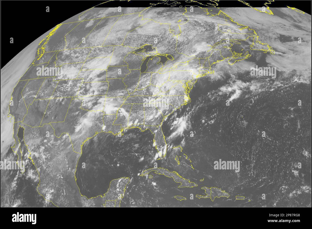 This NOAA satellite image taken Wednesday, July 29, 2009 at 01:15 PM ...