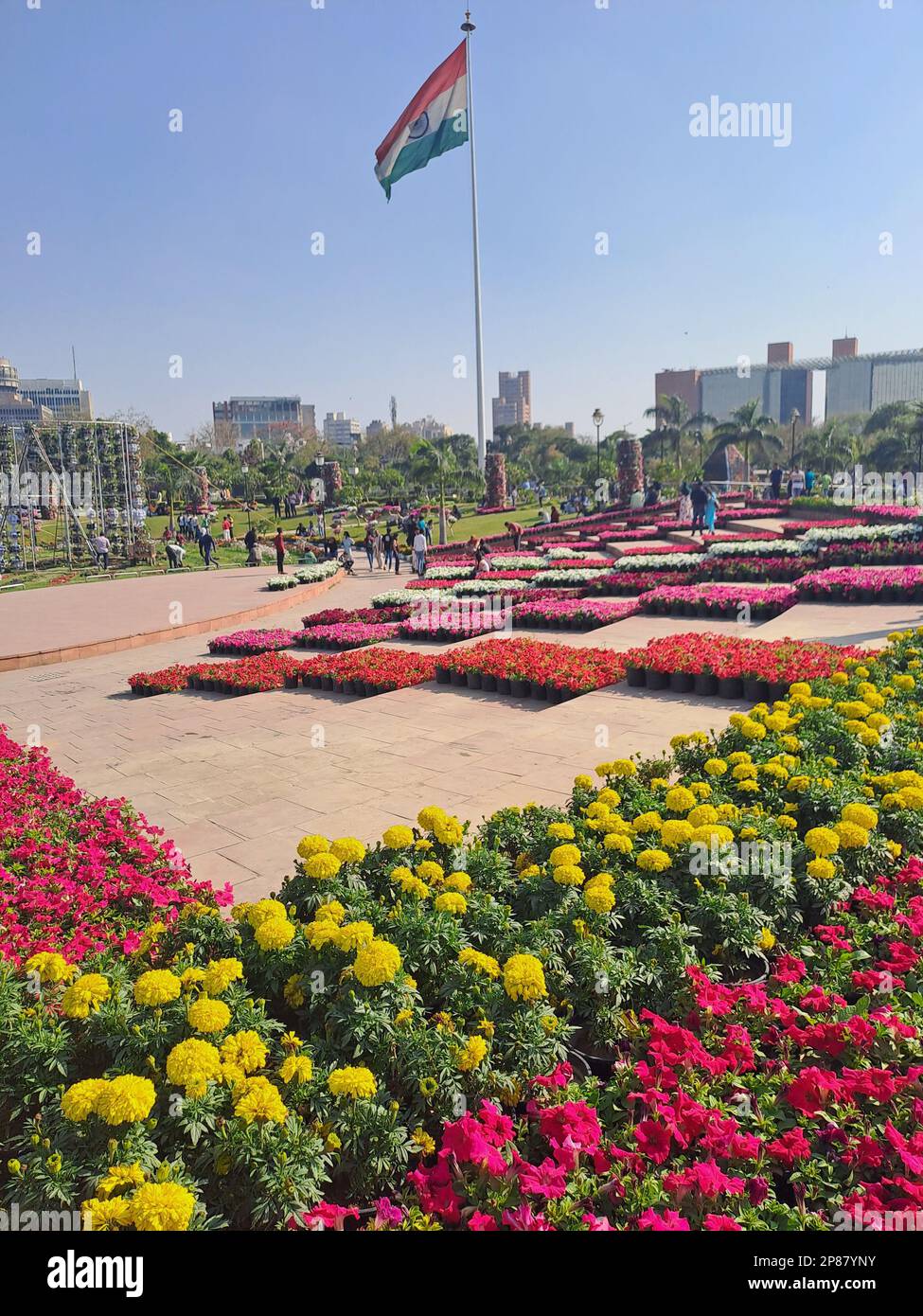 Beautiful view of Central Park, Connaught Place in New Delhi, India ...