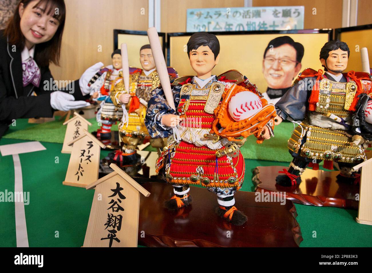 Tokyo, Japan. 09th Mar, 2023. Japan's traditional doll maker Kyugetsu ...