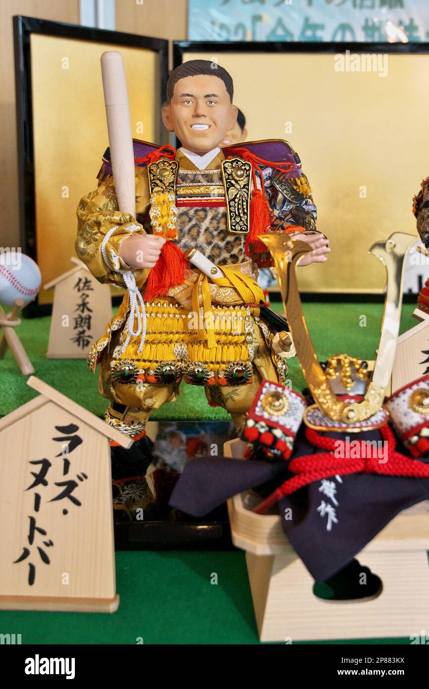 Tokyo, Japan. 09th Mar, 2023. Japan's traditional doll maker Kyugetsu ...