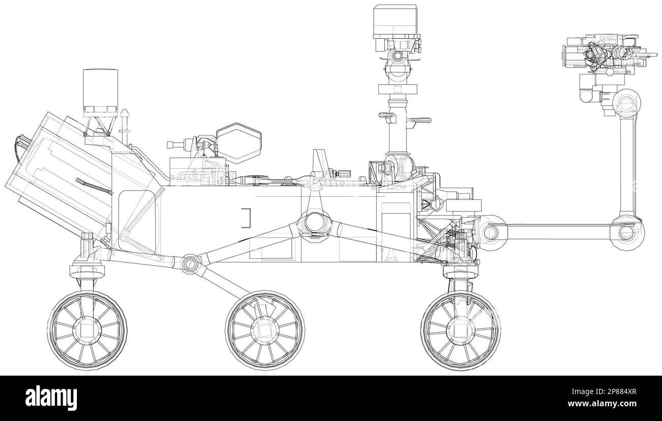 Mars Rover. 3d illustration Stock Photo - Alamy