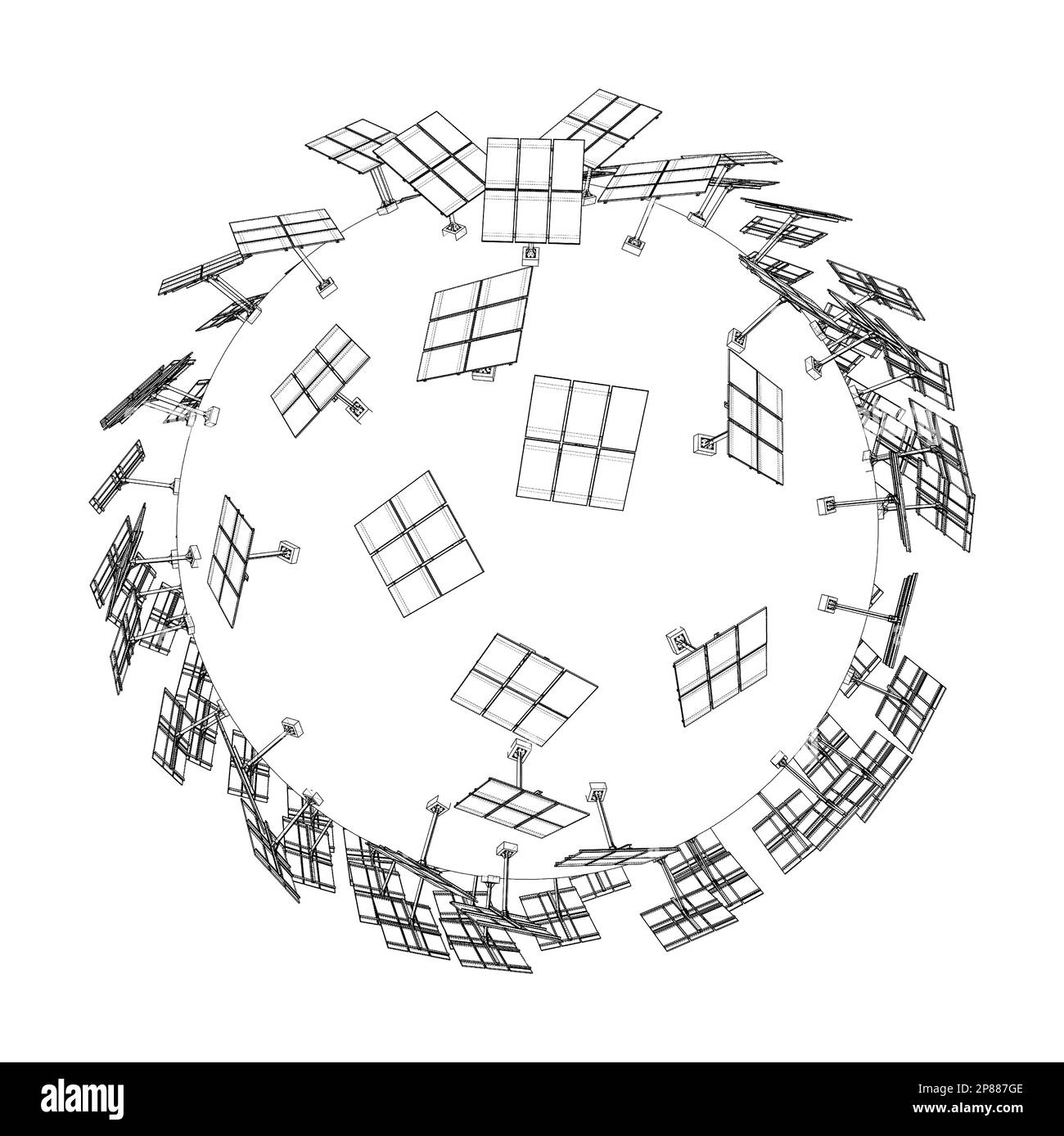 Construction solar panels Black and White Stock Photos & Images - Alamy