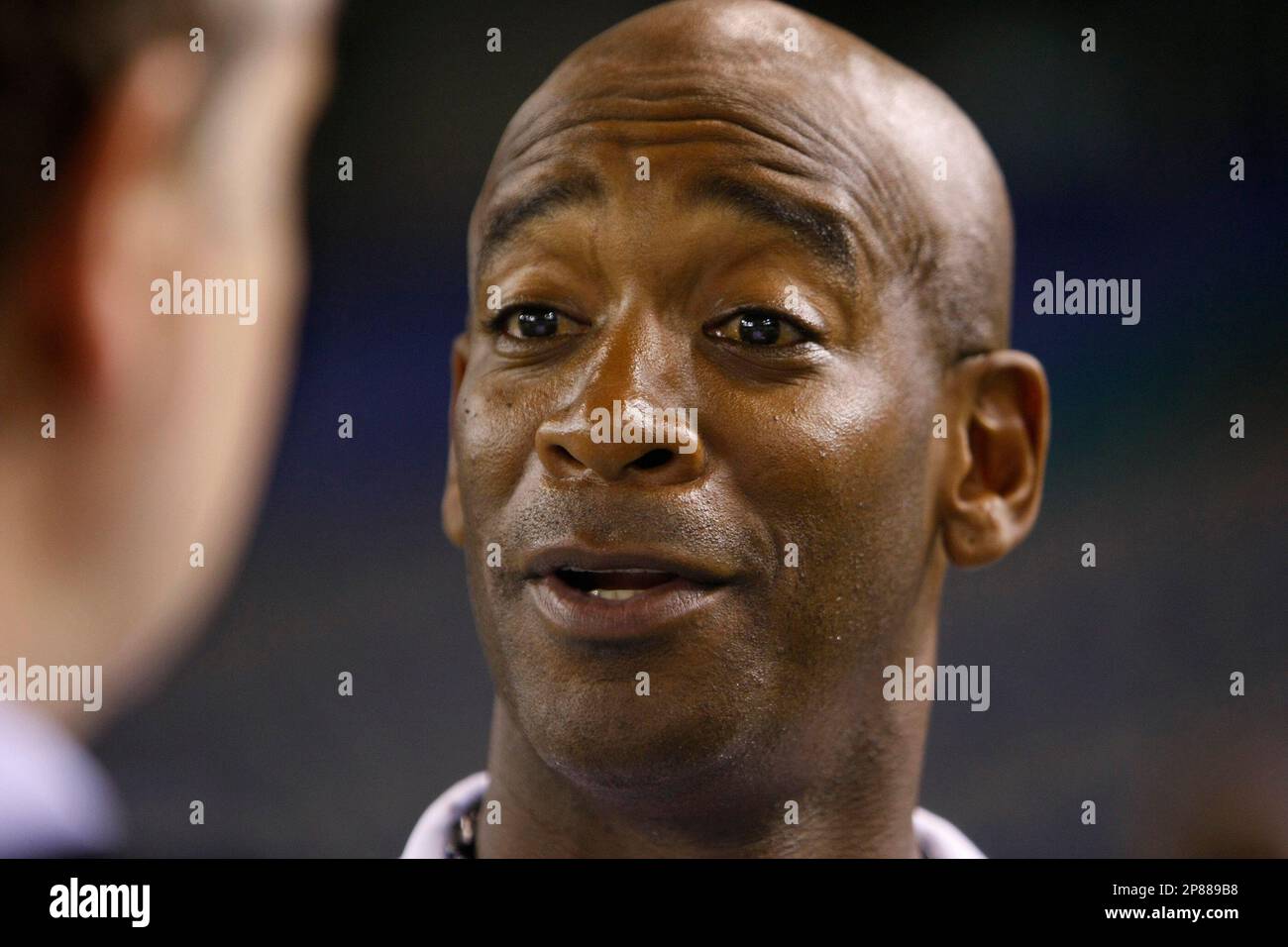 Notre Dame alumnus Tony Rice speaks during an interview with The ...