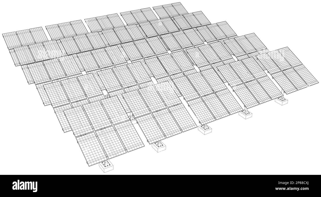 Solar Panel Field Stock Photo - Alamy