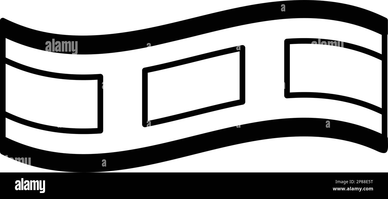 Film strip icon line design template Stock Vector Image & Art - Alamy