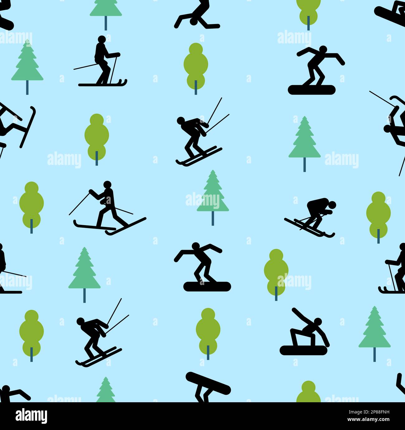 Snowboard pattern Stock Vector Images - Alamy