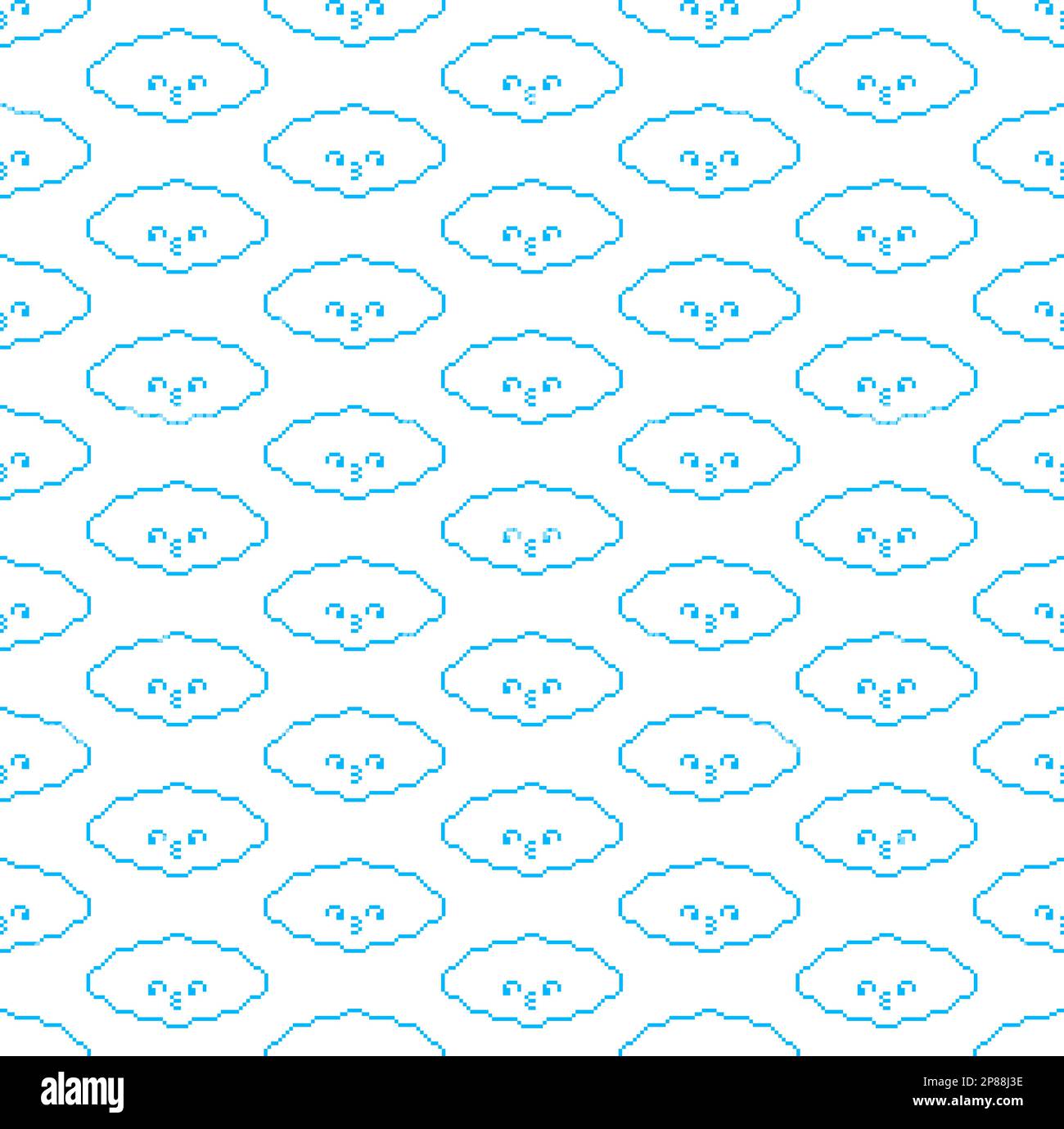 Cloud pixel art pattern seamless. 8 bit background Stock Vector Image ... Cloud pixel art pattern seamless. 8 bit background Stock Vector Image ...