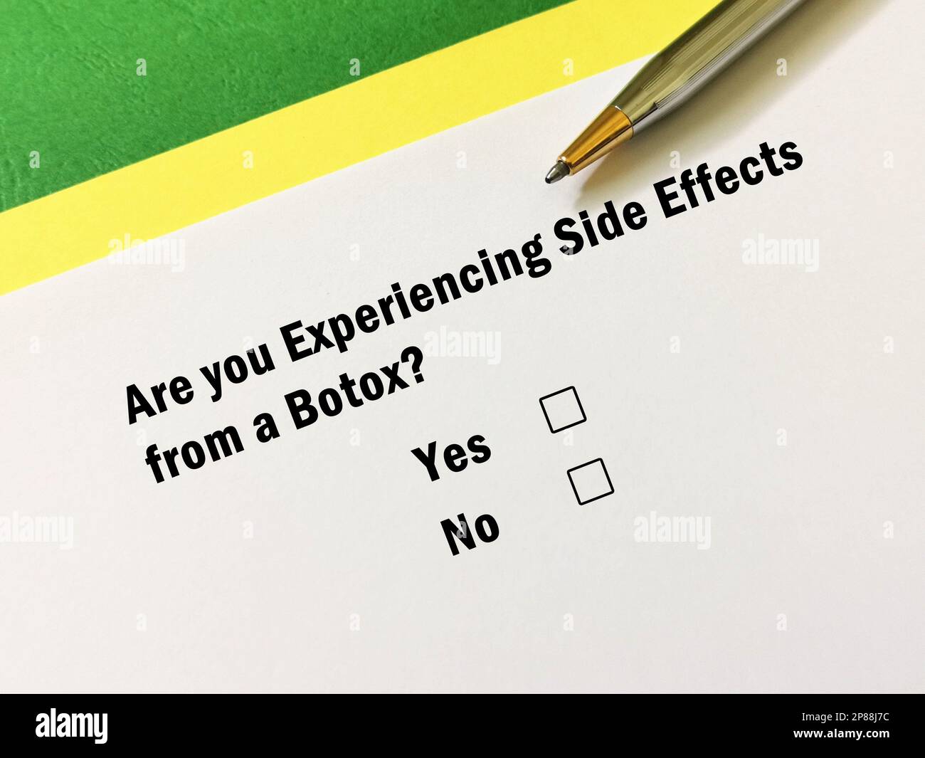 One person is answering question about side effects. She is ...