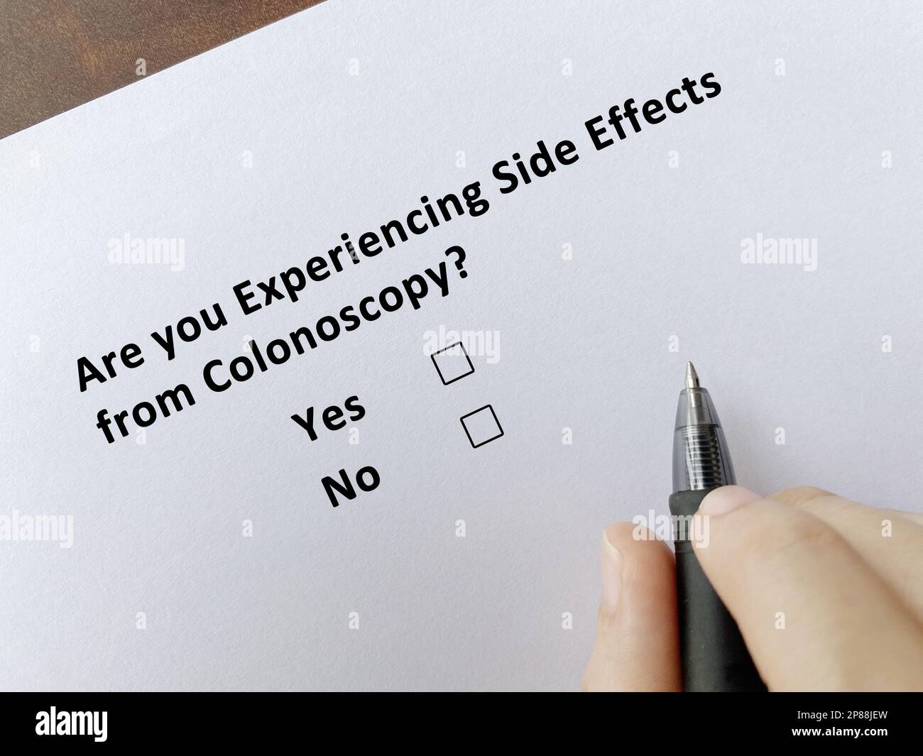 One person is answering question about side effects. She is ...