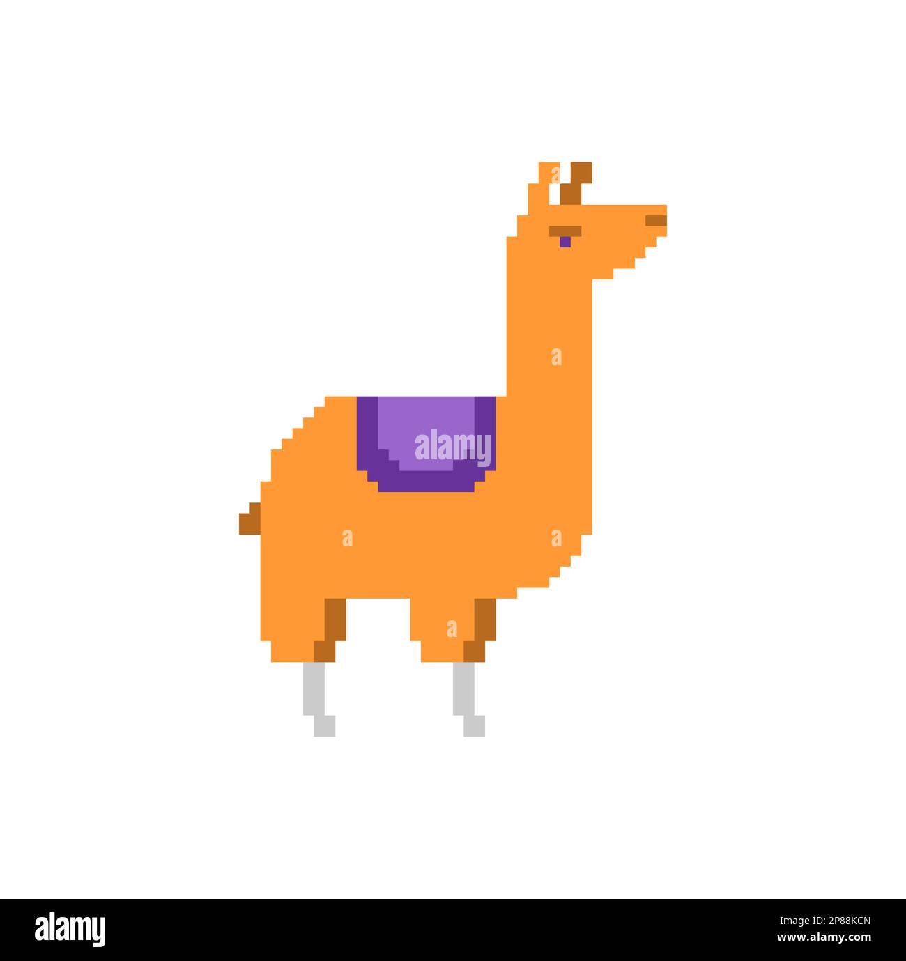llama alpaca pixel art isolated. 8 bit Vector illustration Stock Vector ... llama alpaca pixel art isolated. 8 bit Vector illustration Stock Vector ...