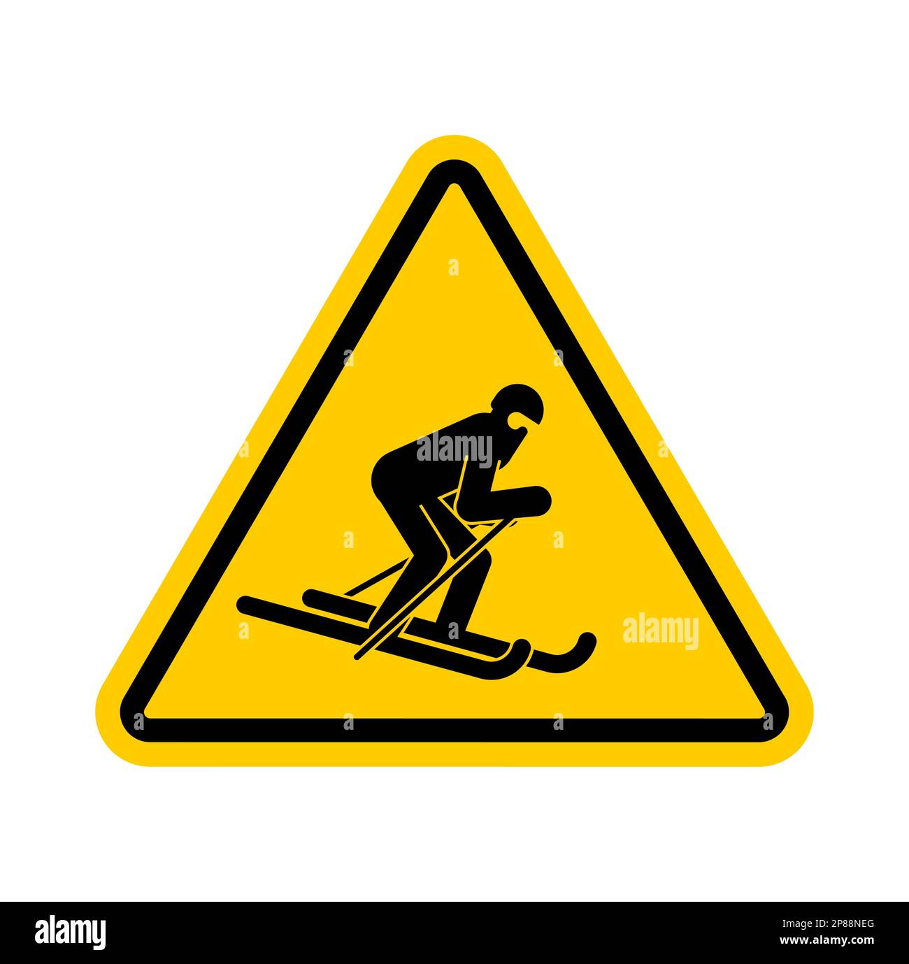 Snow accident skiing Stock Vector Images - Alamy