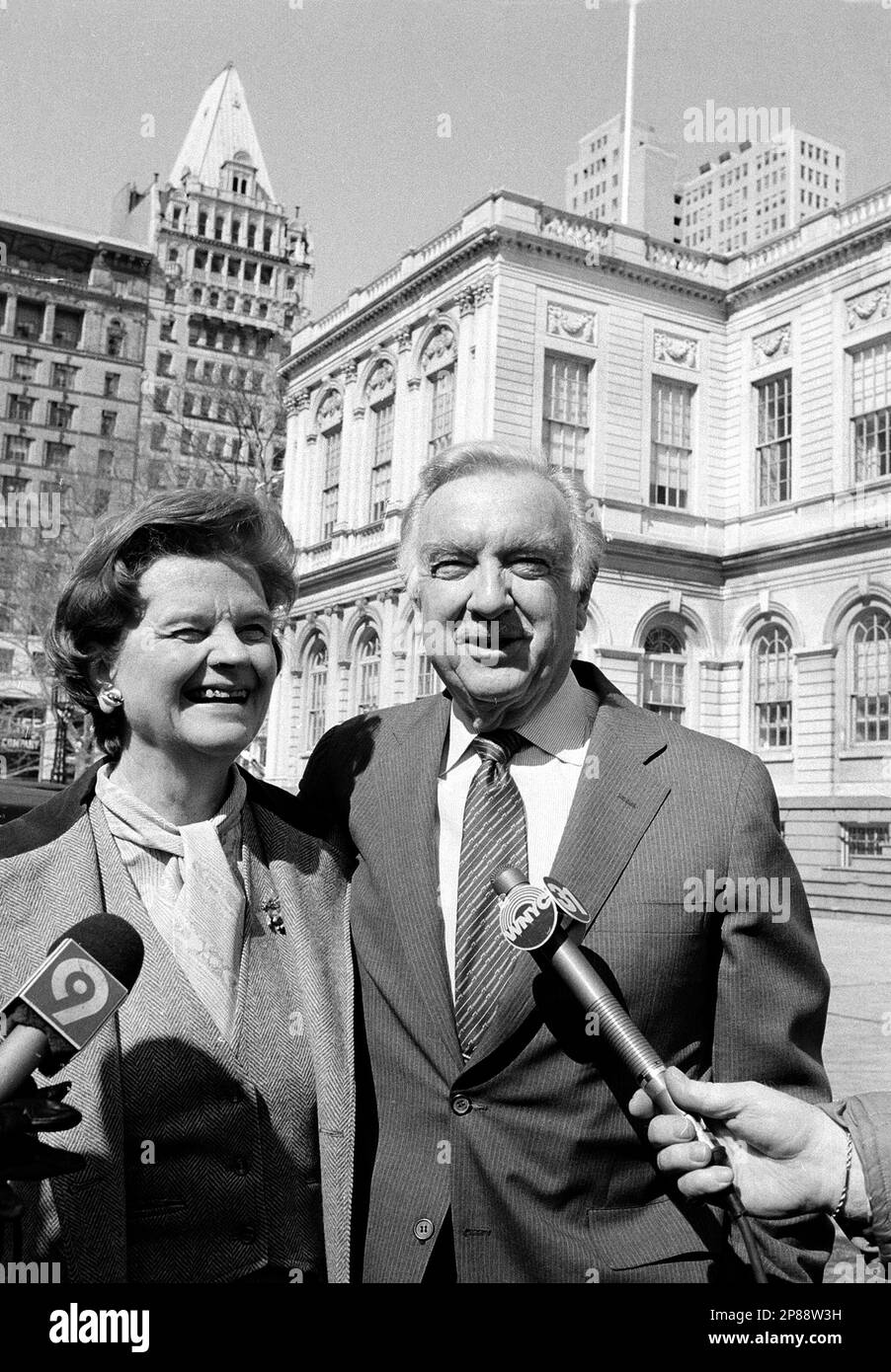 FILE - In this March 7, 1981 file photo, Walter Cronkite and his wife ...