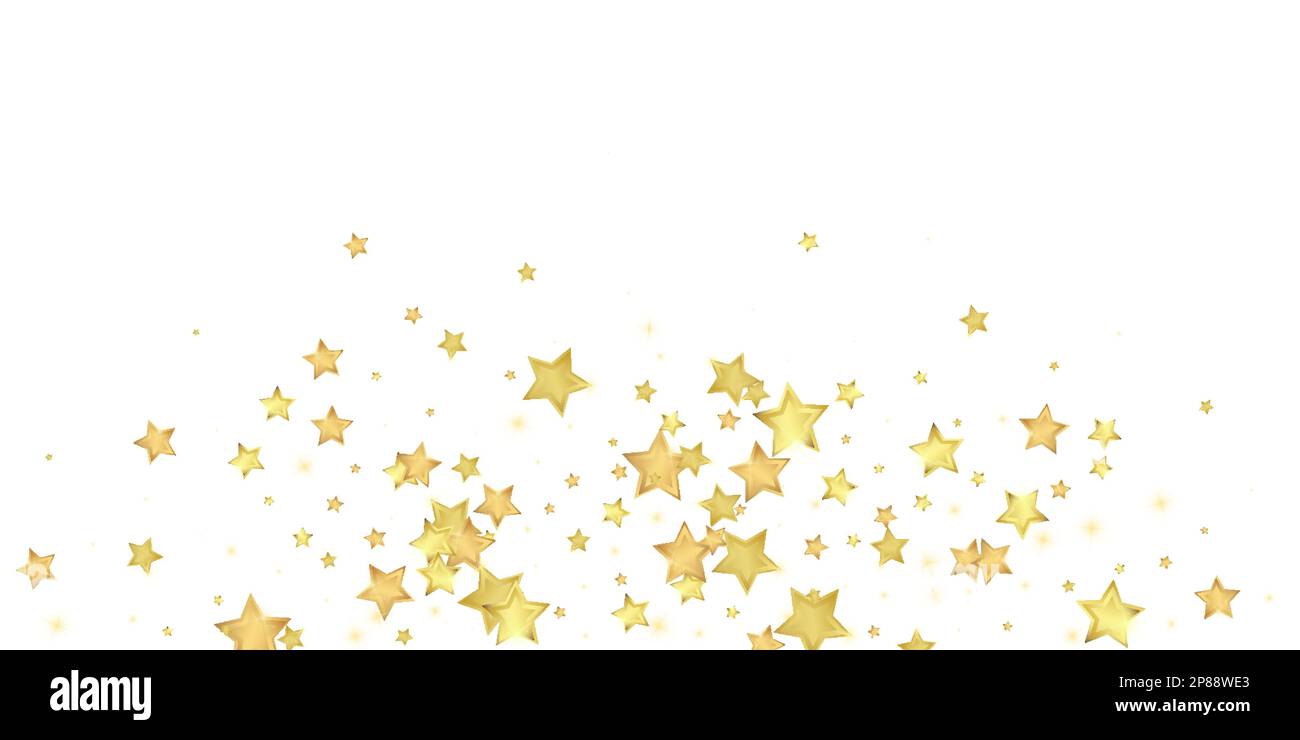 Magic stars vector overlay. Gold stars scattered around randomly ...
