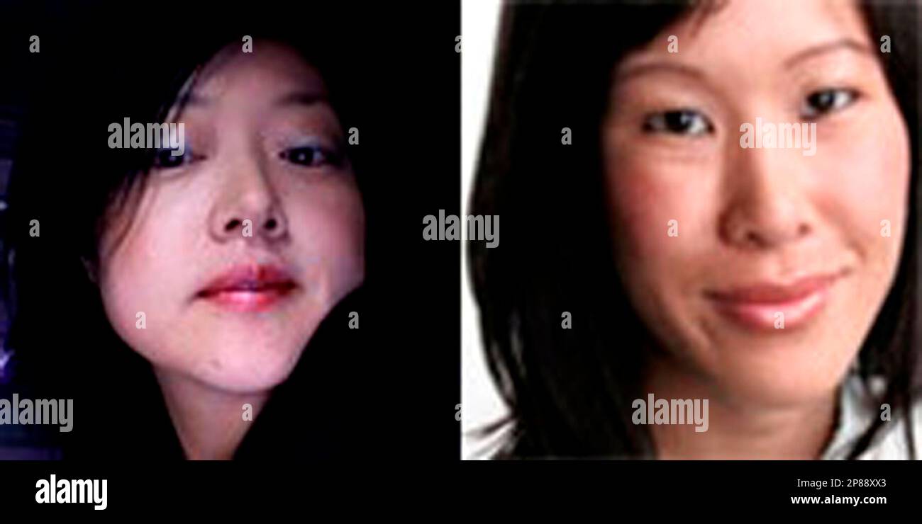 FILE - These undated photos show, Laura Ling, right, and Euna Lee ...