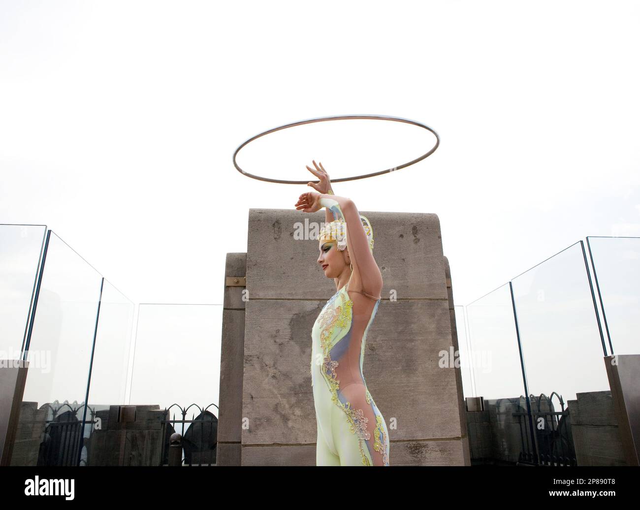 Maria Silaeva, from Cirque du Soleil, poses for a portrait at the famed ...