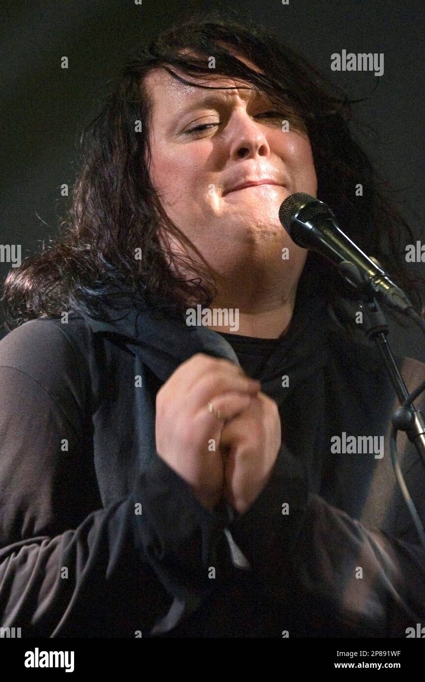British-born singer-songwriter Antony Hegarty, lead singer of the band ...