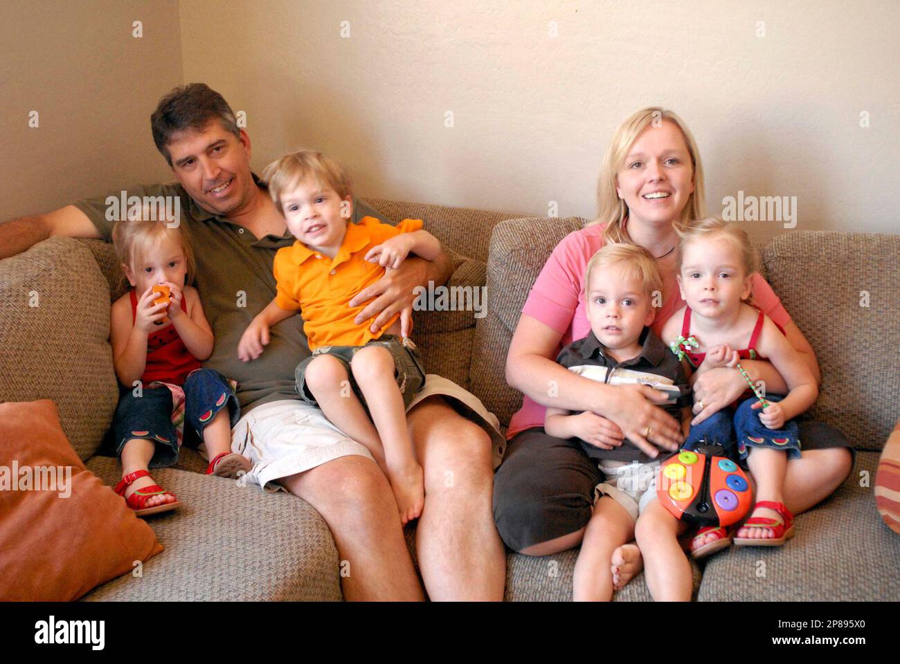 This July 7, 2009 photo shows Steve and Stacy Bailey posing with their ...