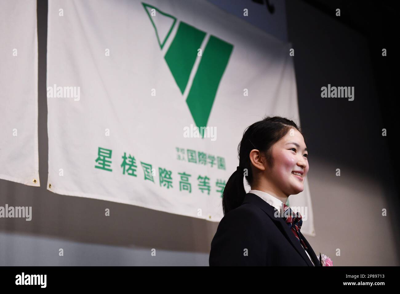 Japanese table tennis player Miyuu Kihara attends her graduation ...