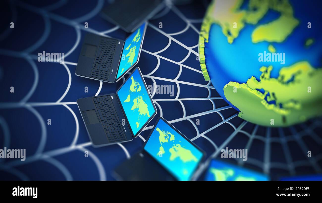 Global networked world hi-res stock photography and images - Alamy