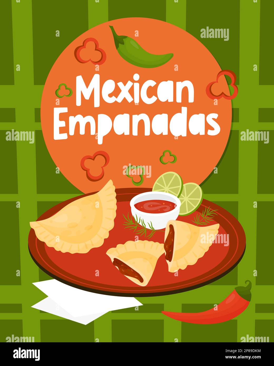 Traditional Latin American food. Mexican Empanadas whole and broken ... Traditional Latin American food. Mexican Empanadas whole and broken ...