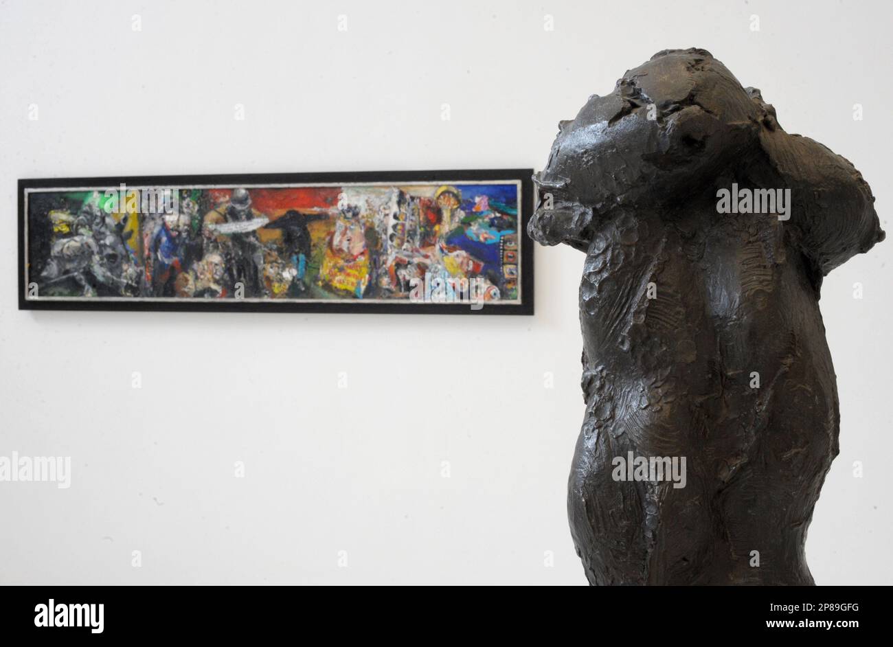 Das Bild zeigt einen Ausschnitt aus Wieland Foersters Skulptur "Grosse ...