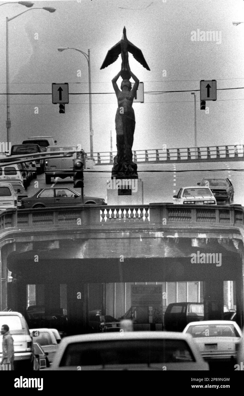 The Spring Street viaduct is seen in Atlanta on April 18, 1988. The ...