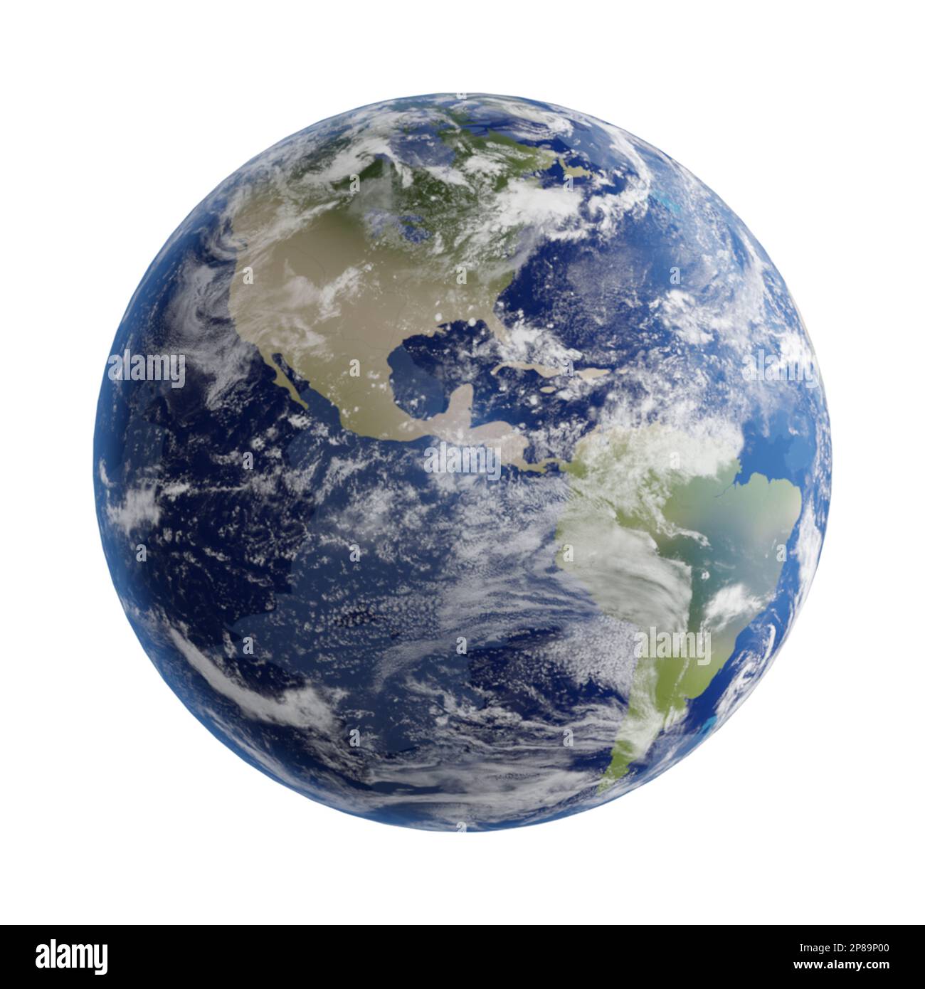 Illustration of planet Earth on white background Stock Photo - Alamy
