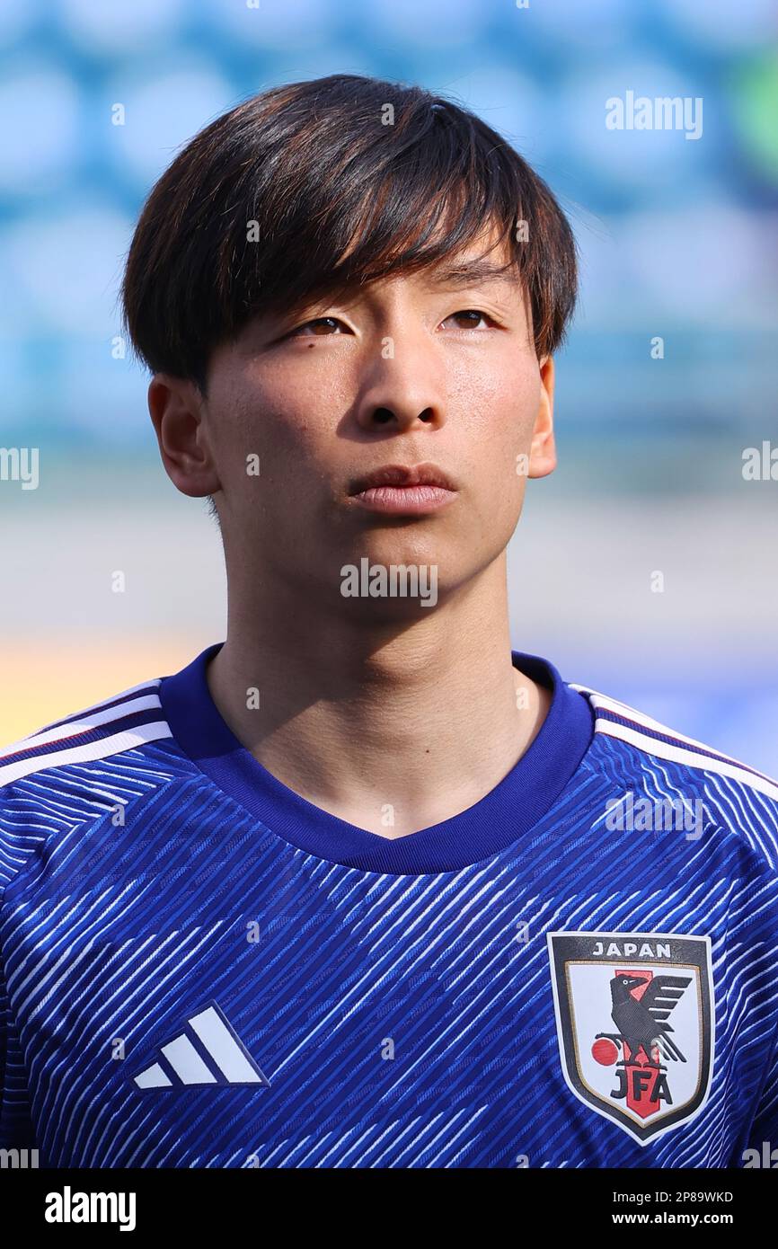 Japan's Yusei Yashiki during the 2023 AFC U-20 Asian Cup Group D match ...