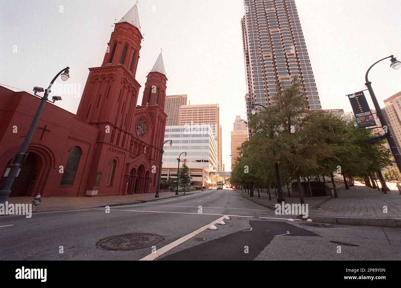 Intersection of Peachtree and Peachtree Center Avenue just south of ...