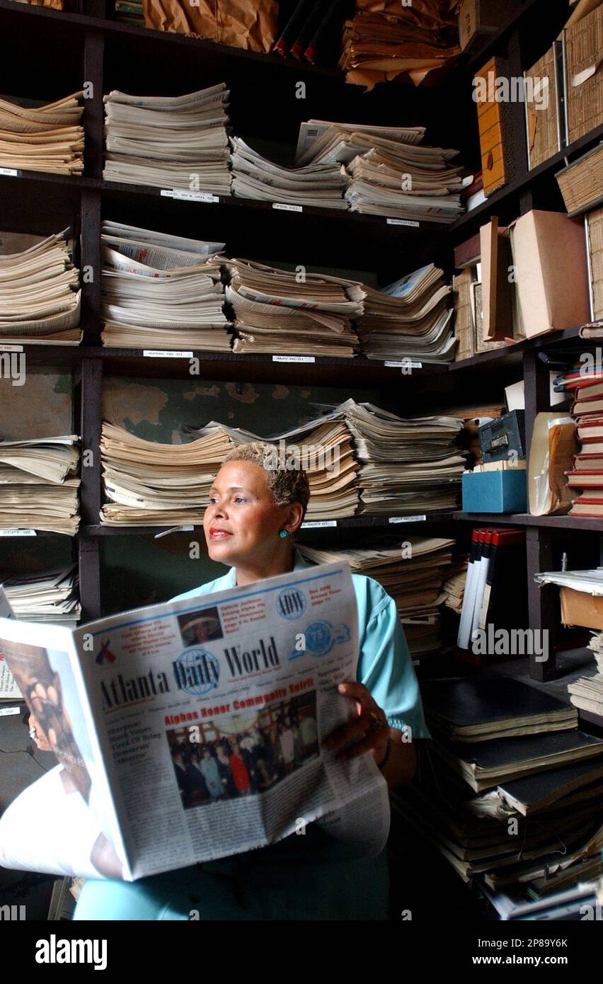 030916 Atlanta Ga: Alexis Scott (Cq) Owner of Atlanta Daily World will ...