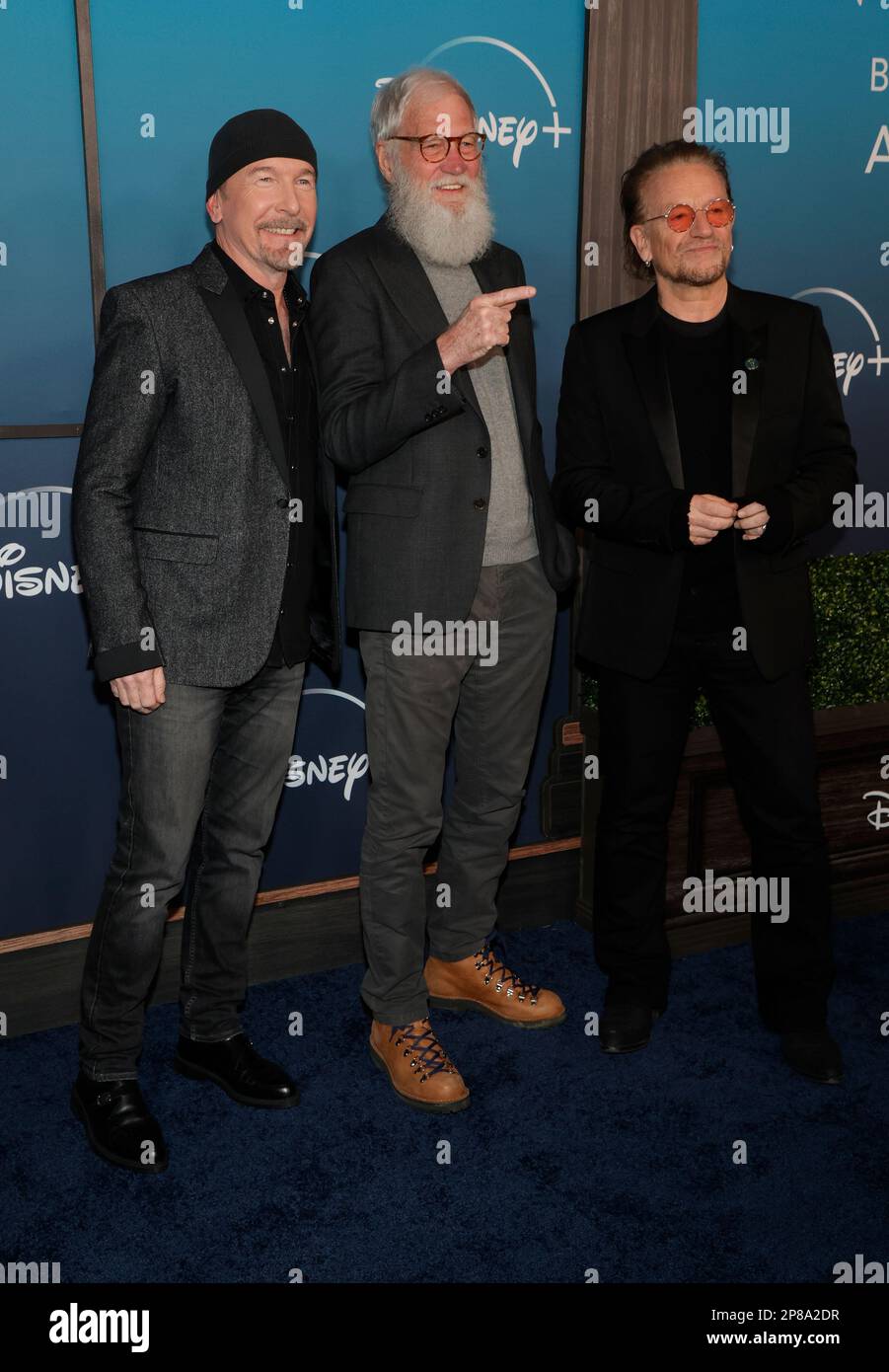 8 March 2023 -Los Angeles, California - The Edge, David Letterman and ...