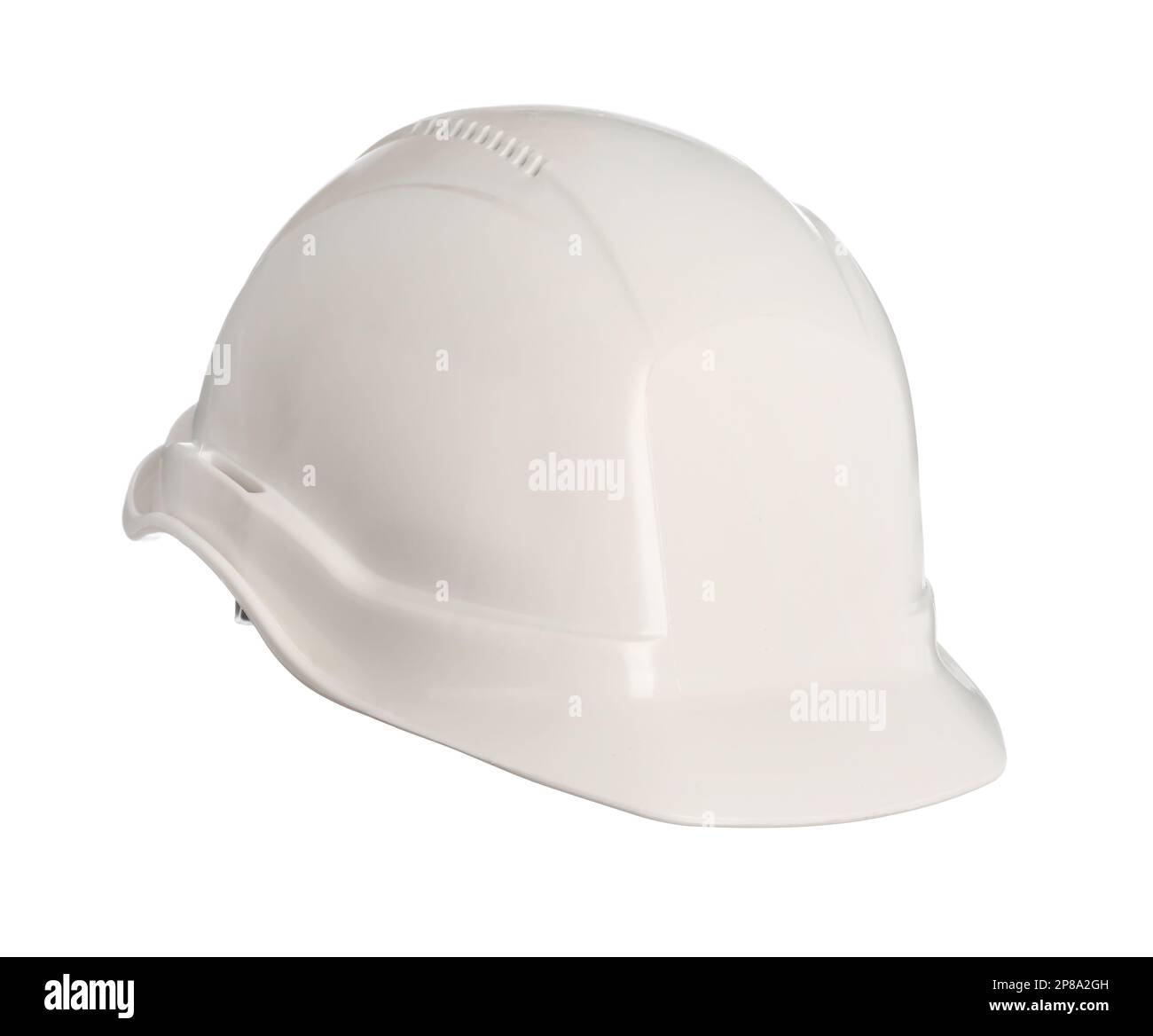 Protective hard hat isolated on white. Safety equipment Stock Photo - Alamy