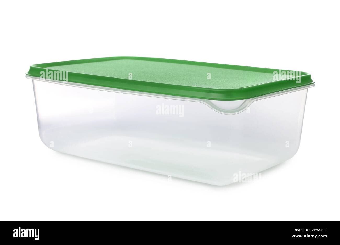 Empty plastic container for food isolated on white Stock Photo - Alamy