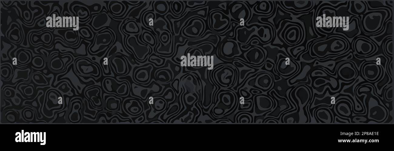 Damascus steel texture, cloud pattern, dark color vector Stock Photo ...