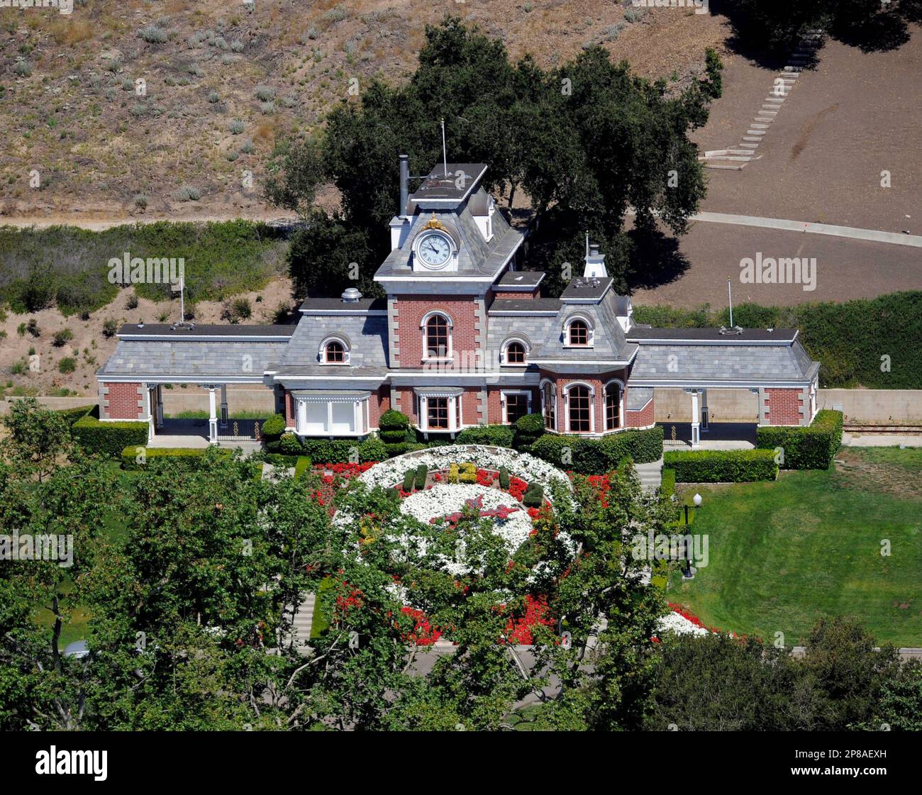 The train station at Neverland Ranch in Los Olivos, Calif., Wednesday ...