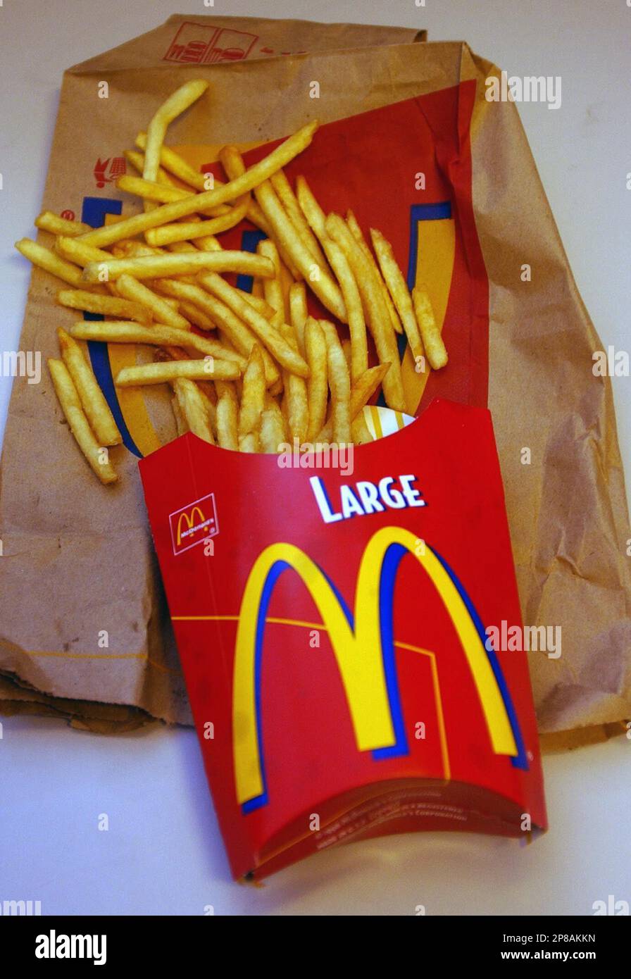 File This Undated File Photo Shows A Large Order Of Mcdonalds French