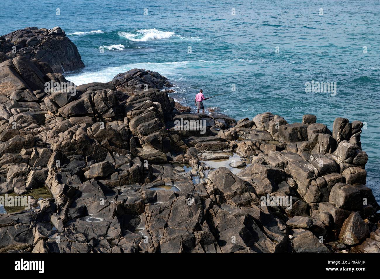 Sri Lanka, Southern Province, Sud, Süd, South, Koattagoda beach, océan ...