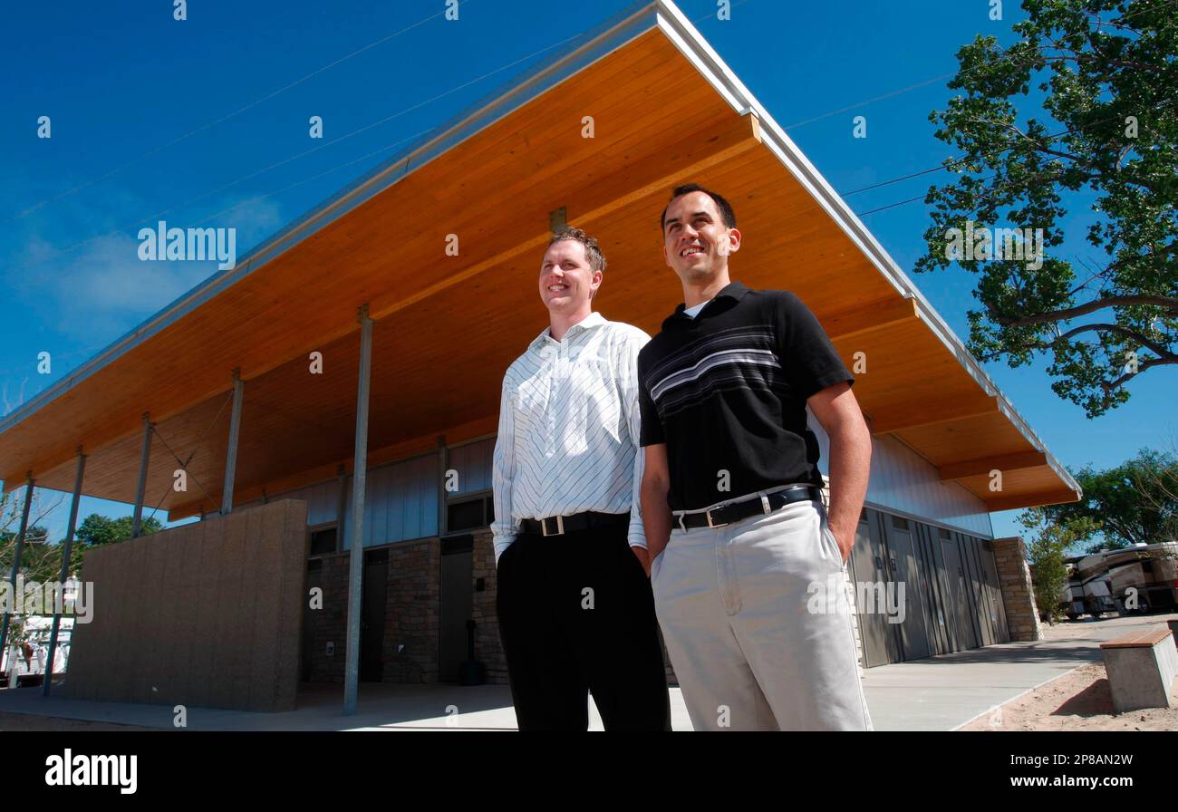 In this June 23, 2008 photo, designers Ryan Brouwer and Randy Pease ...