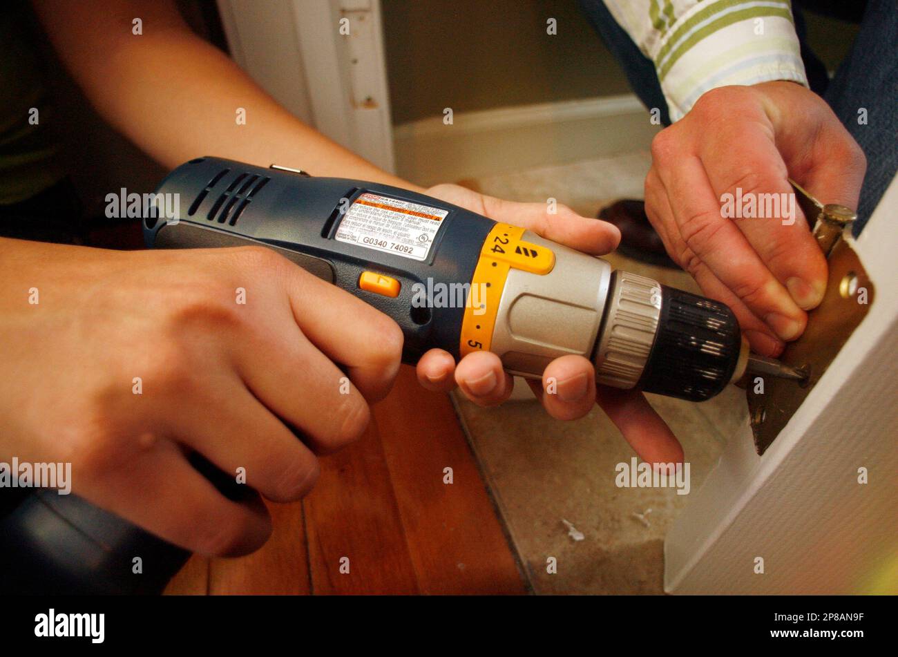 This photo taken June 6, 2009 shows Cory von Wallenstein, right ...