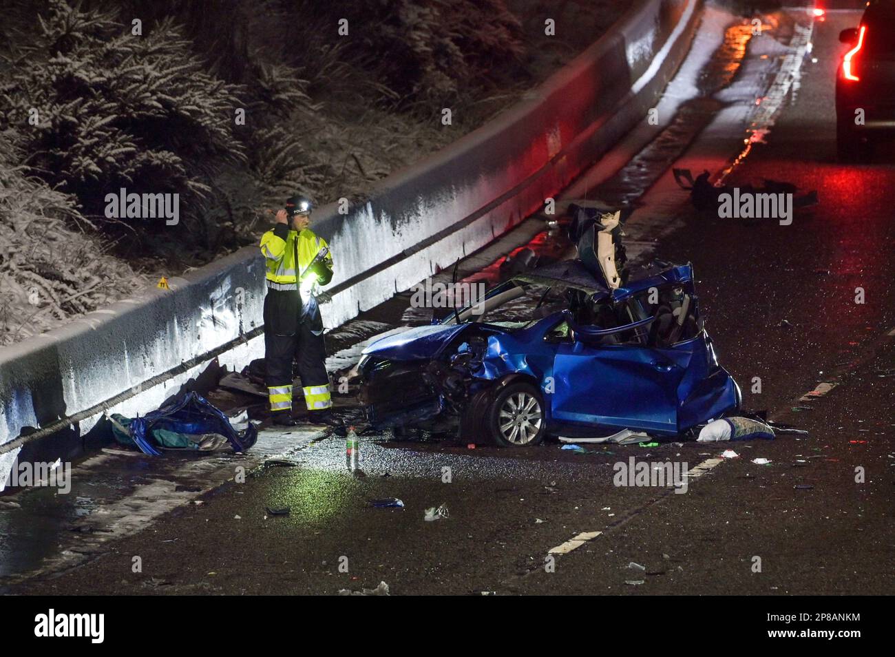 M5 Junction 4 Bromsgrove, 9th March 2023 - A man has recieved life ...