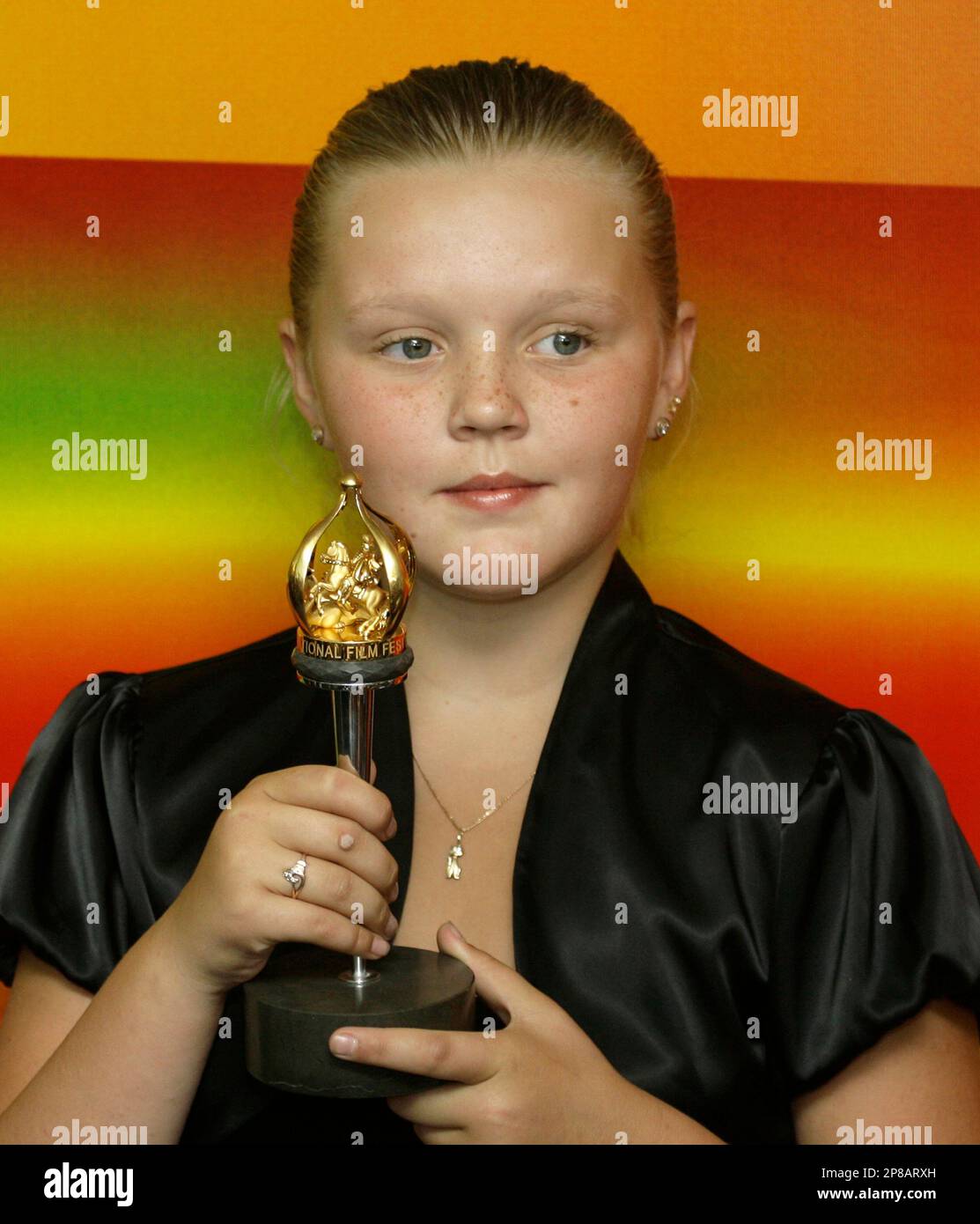 Russian actress Lena Kostyuk, who won the 31st Moscow international ...