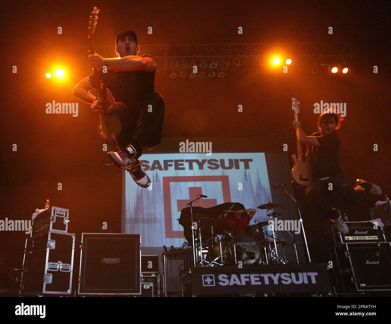 Safetysuit lead guitarist Dave Garofolo and bass guitarist Jeremy ...