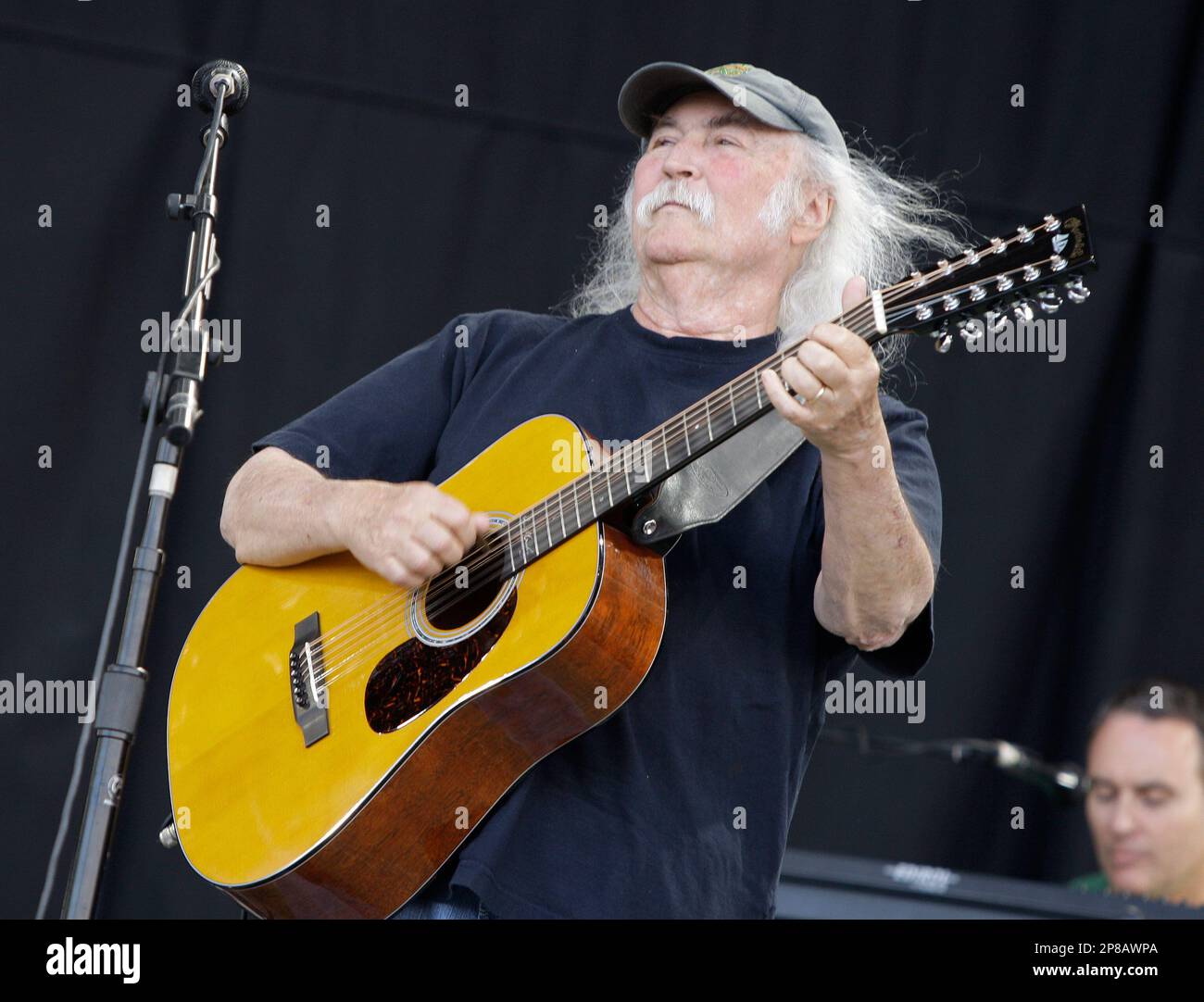 David Crosby of the band Crosby, Stills and Nash, performs at ...