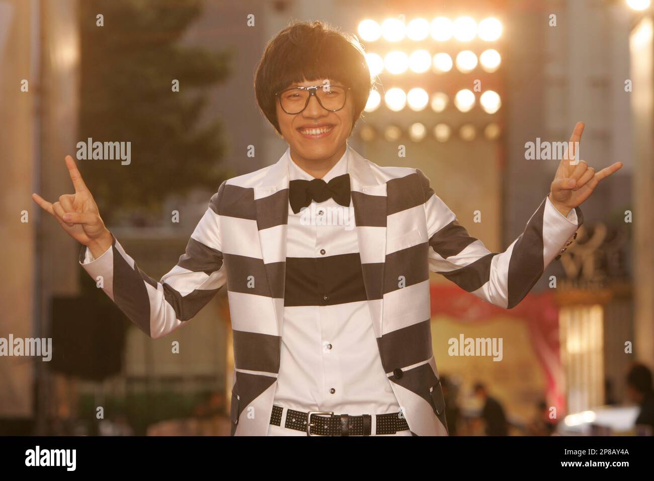 Taiwanese singer Crowd Lu arrives at the 20th Golden Melody Awards ...